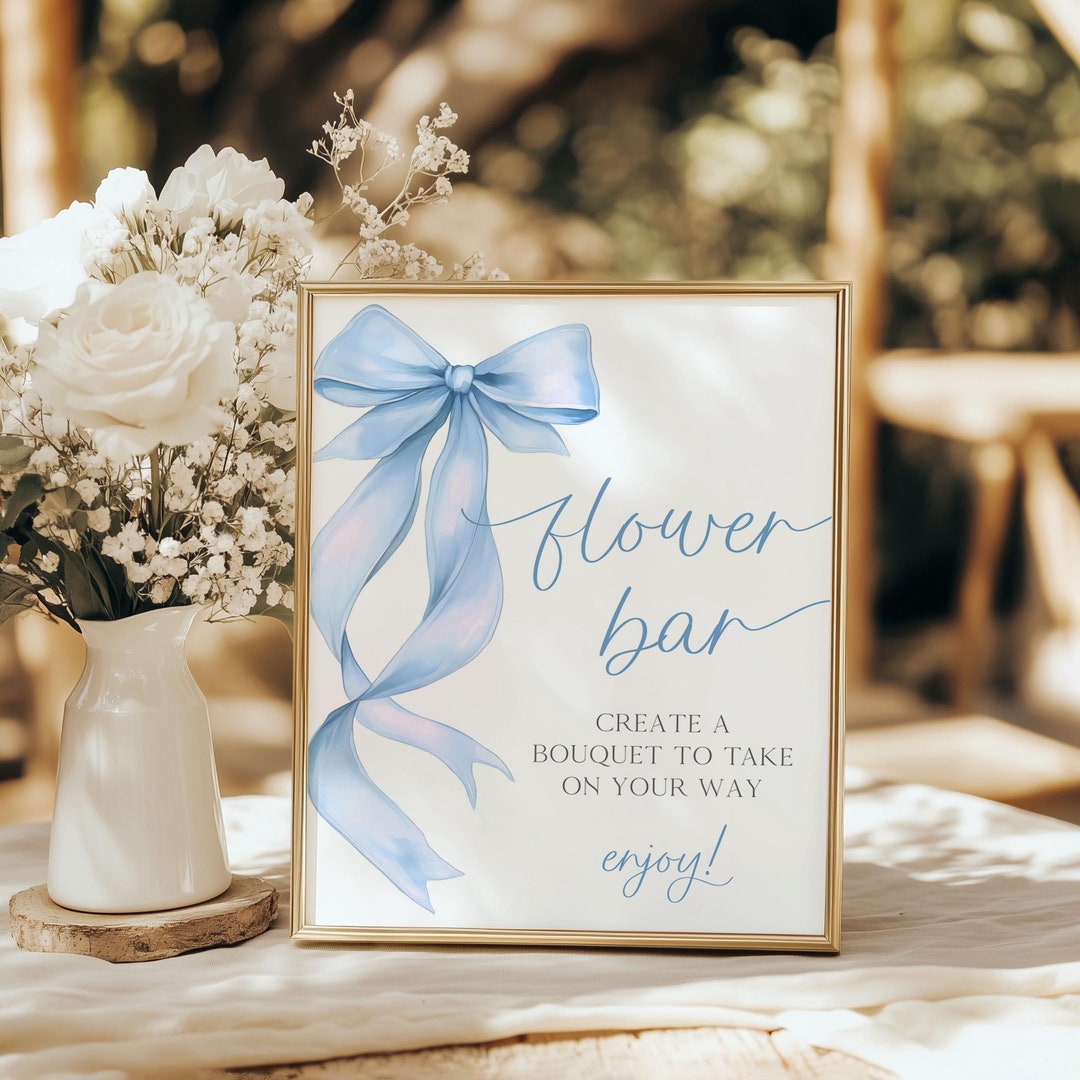 Flower Bar Sign Bouquet Bar Sign Make a Bouquet Sign Flower Arrange ...