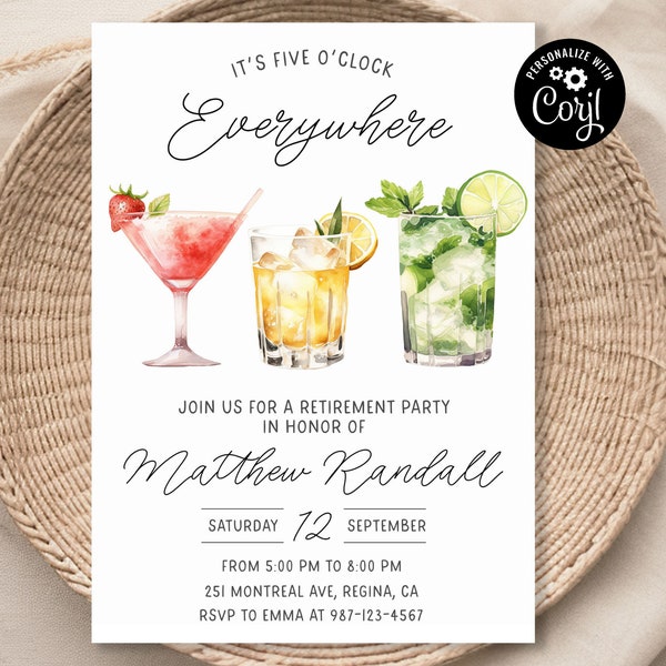 Farewell Happy Hour Invitation - Etsy