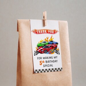 Editable Hot Cars Birthday Tag Wheels Birthday Tag Race Car Birthday ...