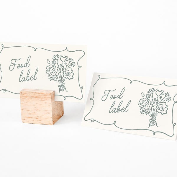 Buy Digital Buffet Tags Online In India - Etsy India