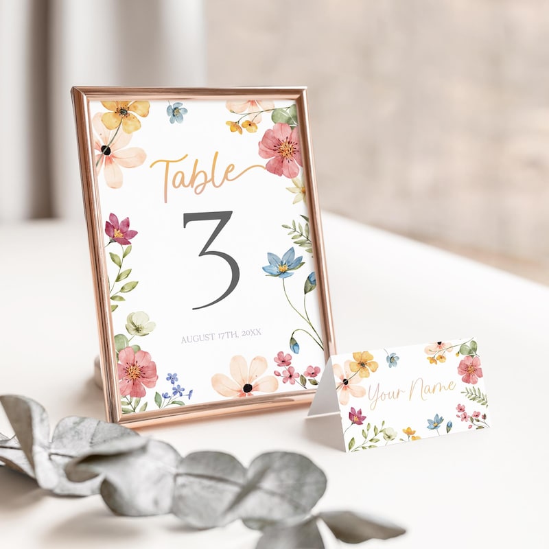 Elegant Table Number - Etsy