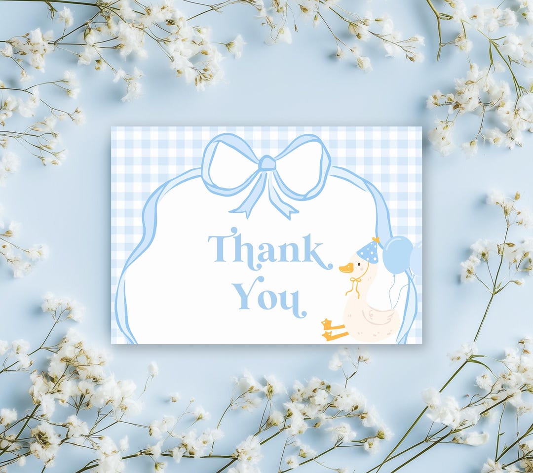 Silly Goose Thank You Card Silly Goose Baby Shower Thank You Goose ...