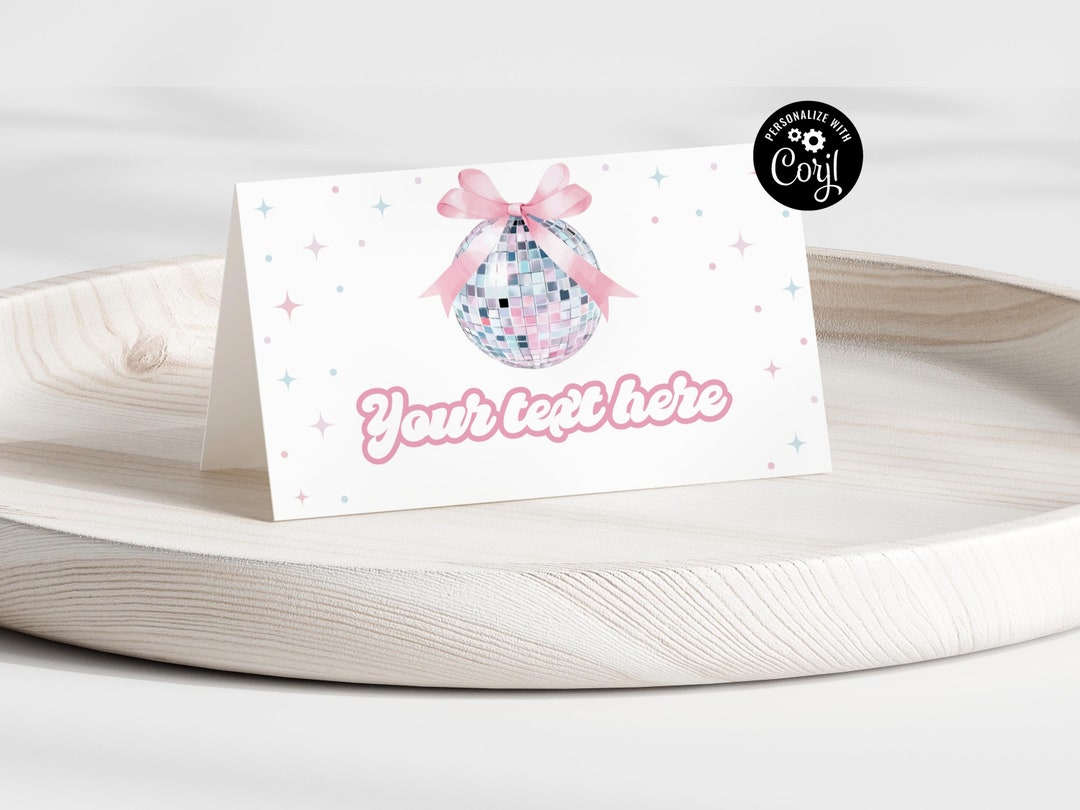 Disco Ball Food Tents Disco Party Disco Birthday Food Label Disco Food ...