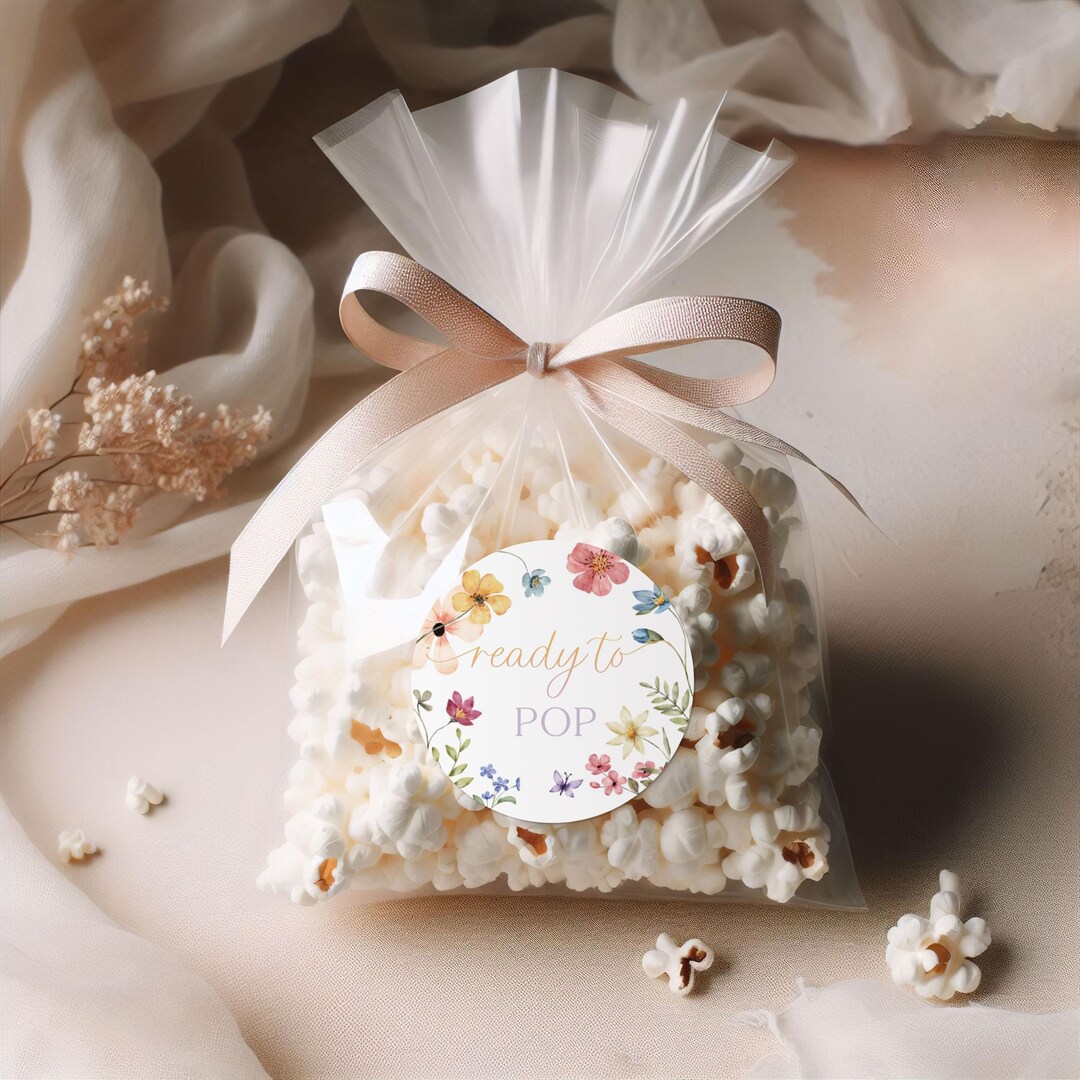 Wildflower Ready to Pop Wildflower Pop It When She Pops Favor Tag Baby ...