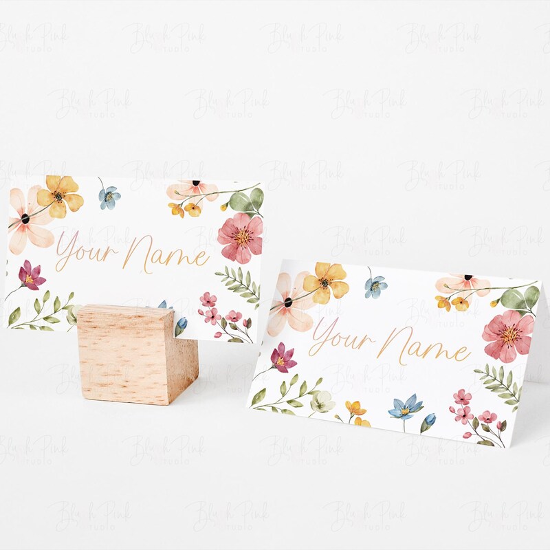 Floral Place Cards - Etsy