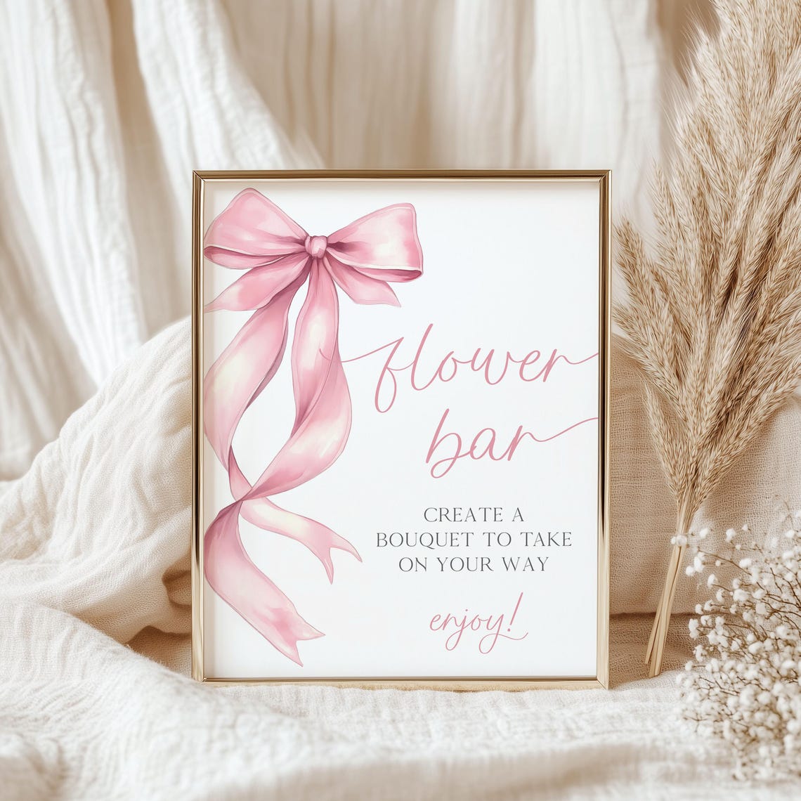 Flower Bar Sign Bouquet Bar Sign Make a Bouquet Sign Flower Arrange ...