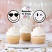 Editable Pastel Smiley Face Birthday Cupcake Topper Template Girl ...