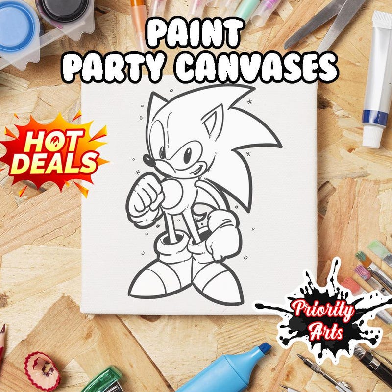 Sonic Painting Canvas - Etsy