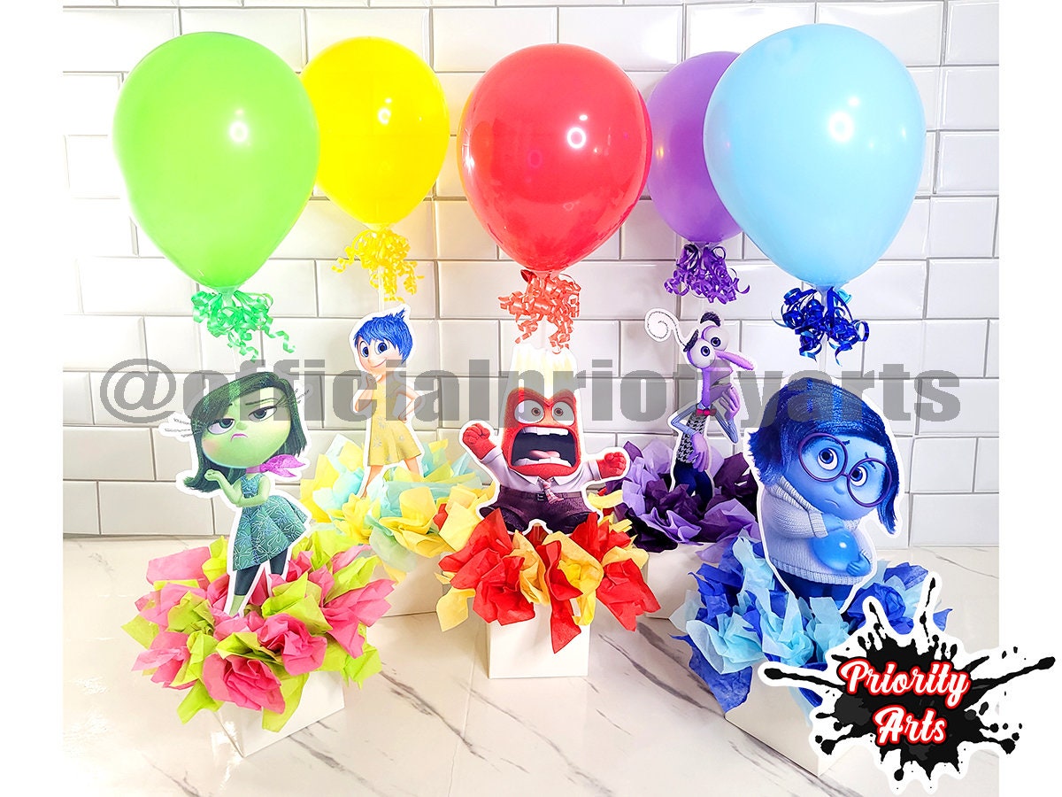 Inside Out Birthday Party, Handmade Table Centerpieces, Inside Out ...