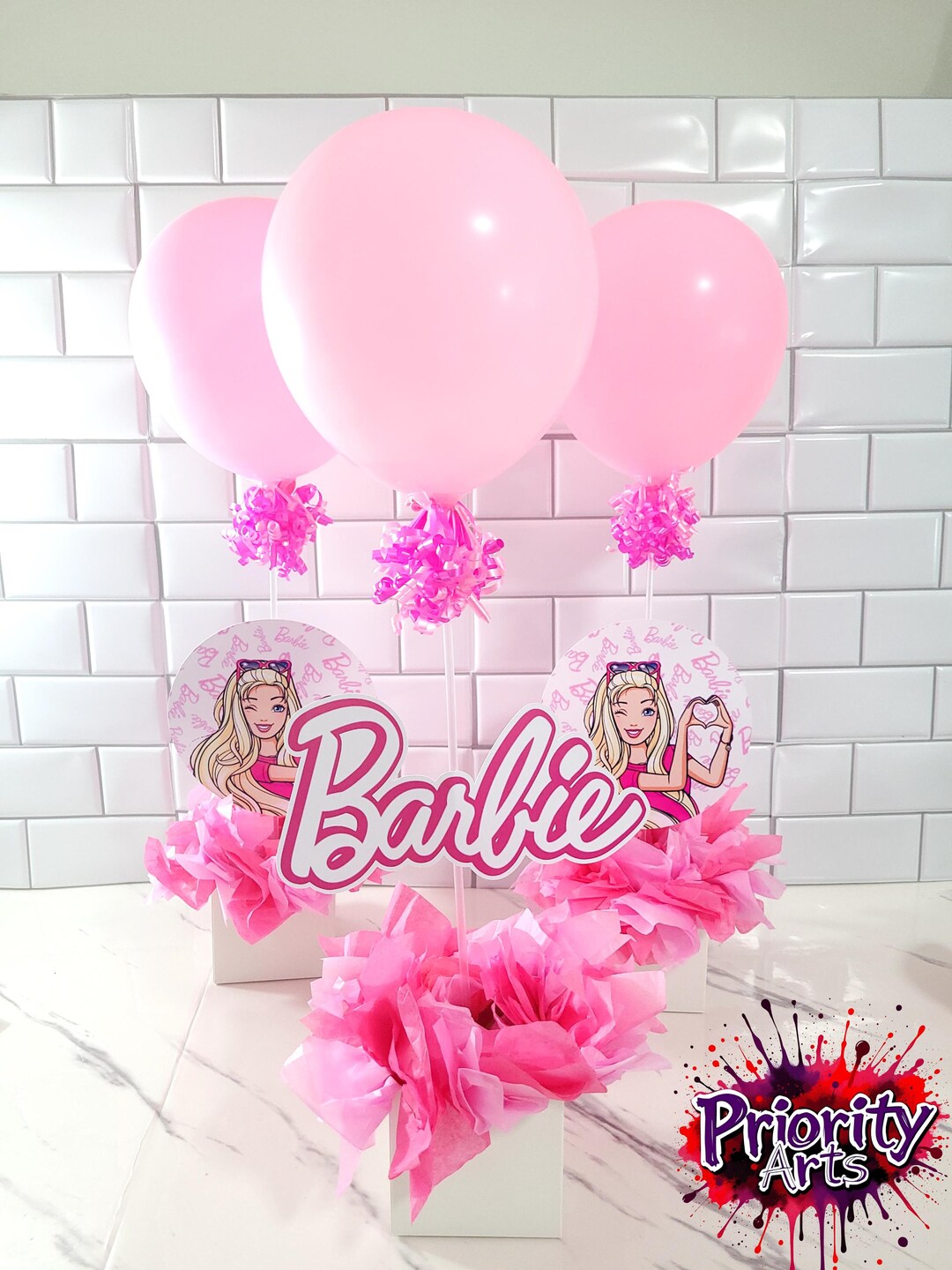 Barbie Birthday Party, Handmade Table Centerpieces, Party Supplies ...