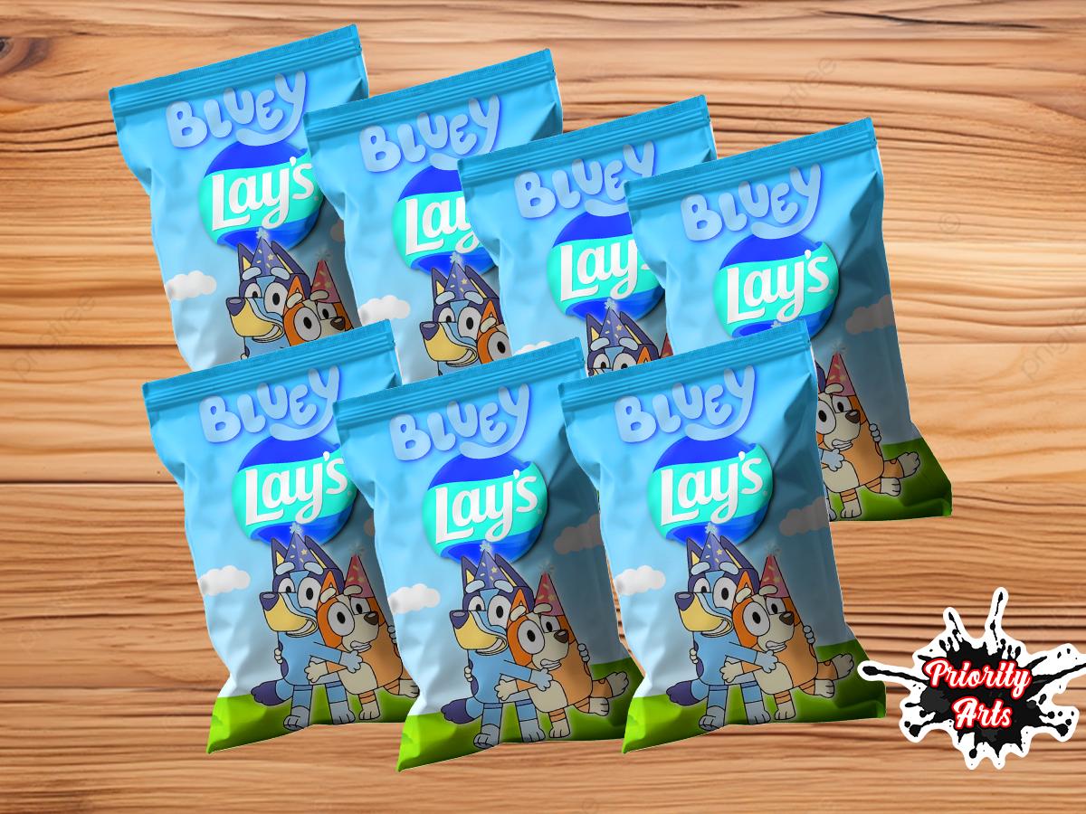 Bluey Chip Bags Bluey Birthday Chips, Bluey Party Favor Bags Birthday ...