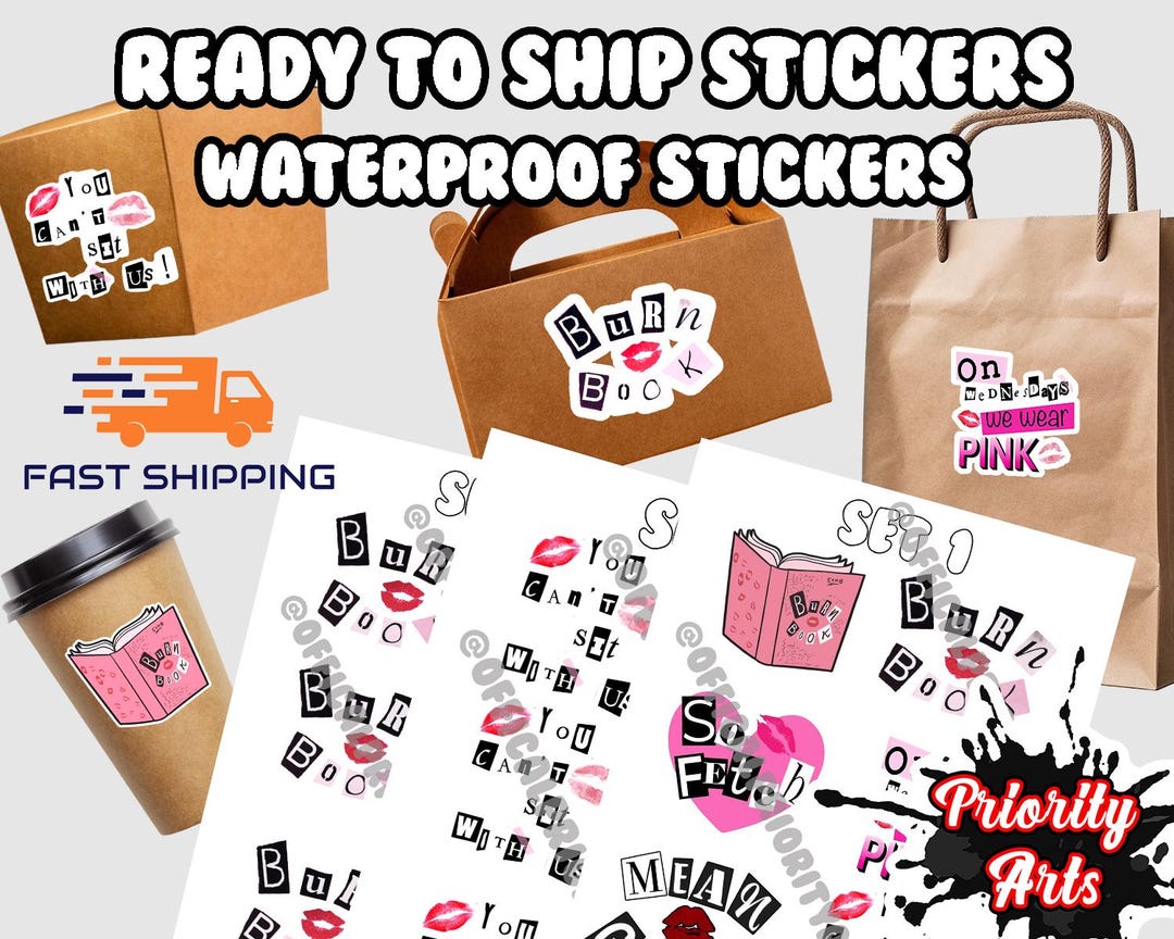 Mean Girls Sticker Easy Peel Water Proof Vinyl Sticker Set, Water ...