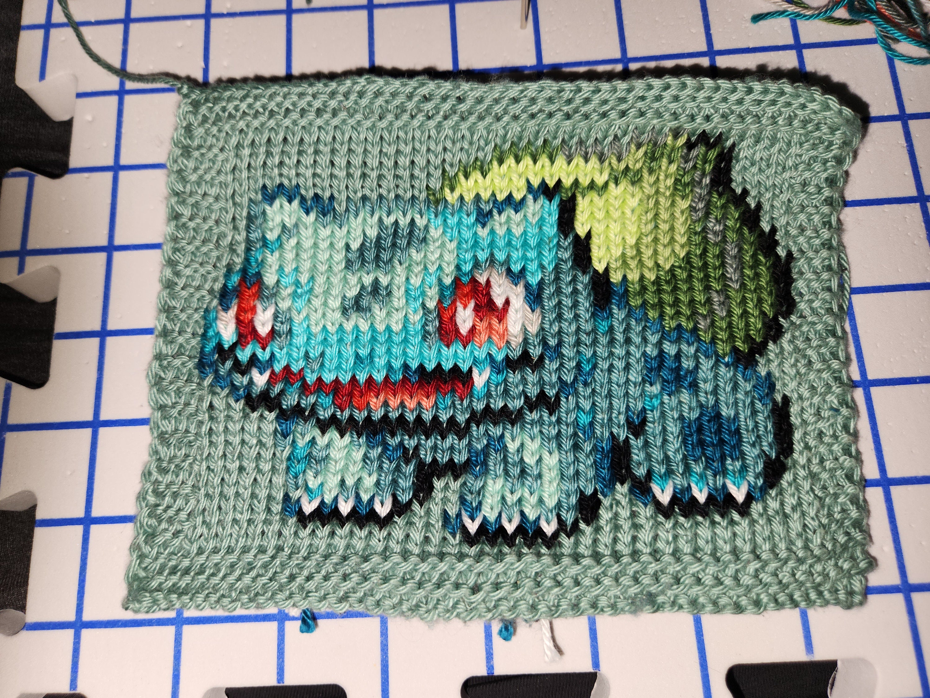 Bulbasaur Pokemon Pixel Yarn Portrait Cute Handmade Wall Display ...