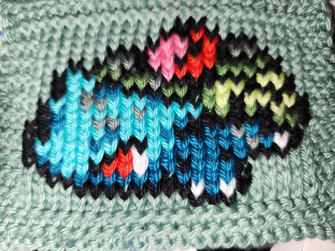 Ivysaur Pokemon Mini Pixel Yarn Portrait Cute Handmade Wall Display ...