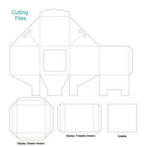 Shaker Box Molde Cajita Shaker Template Shaker Box - Etsy