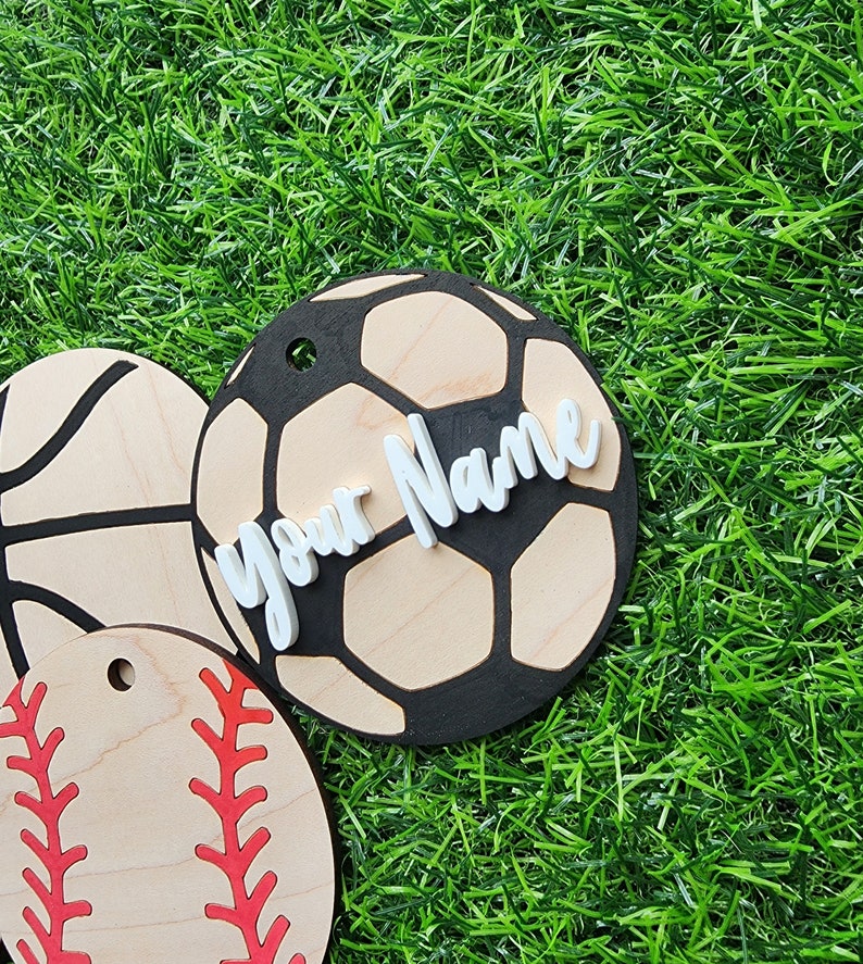 Sports Bag Tags SVG Bag Tag Sports Tag Bag Hanger - Etsy
