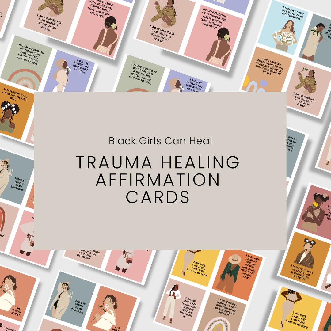 Trauma Healing Affirmation Cards - Etsy