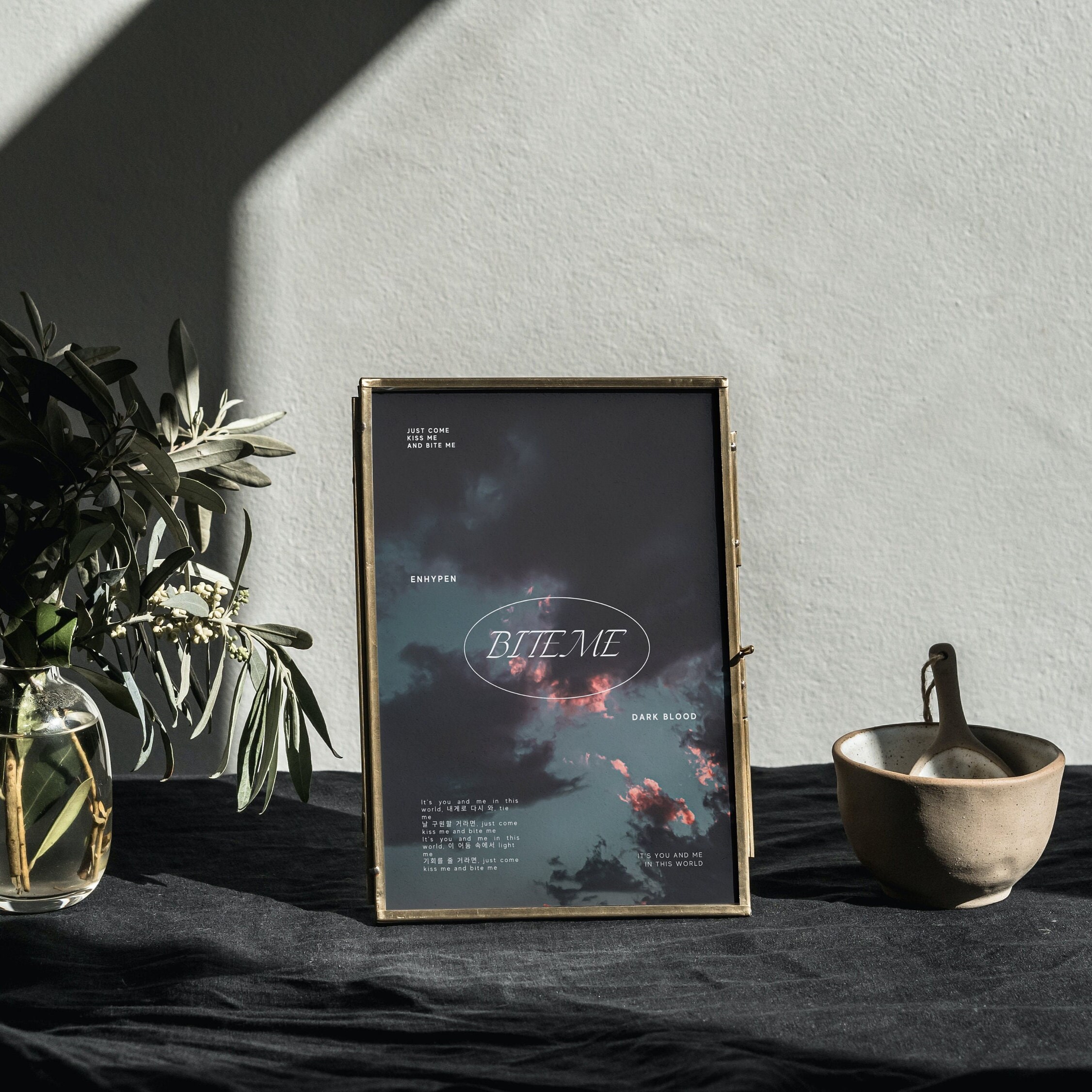 Printable Enhypen Bite Me Poster. Enhypen Album Dark Blood Poster ...