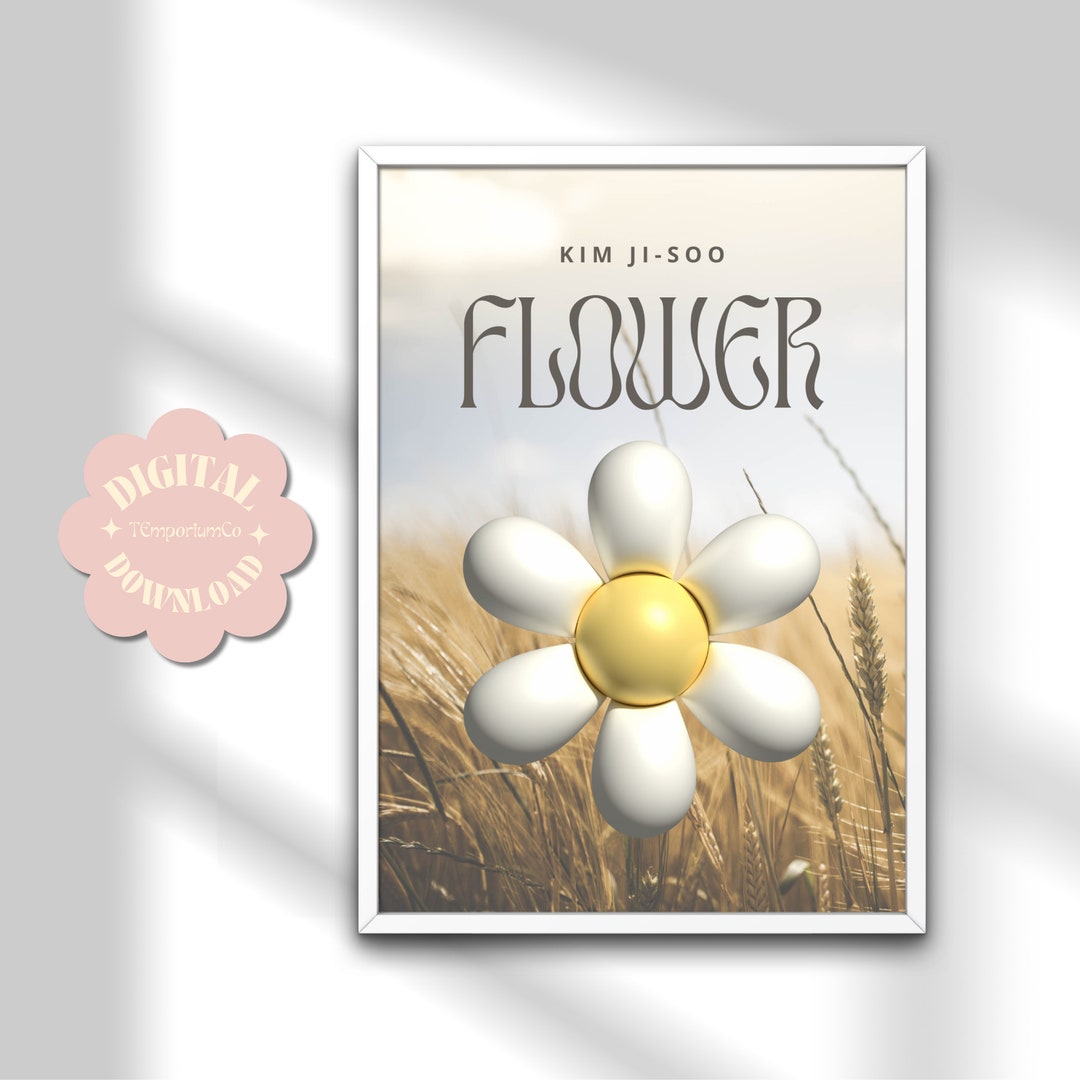 Printable Blackpink Jisoo Flower Poster. Blackpink Poster. Blackpink ...