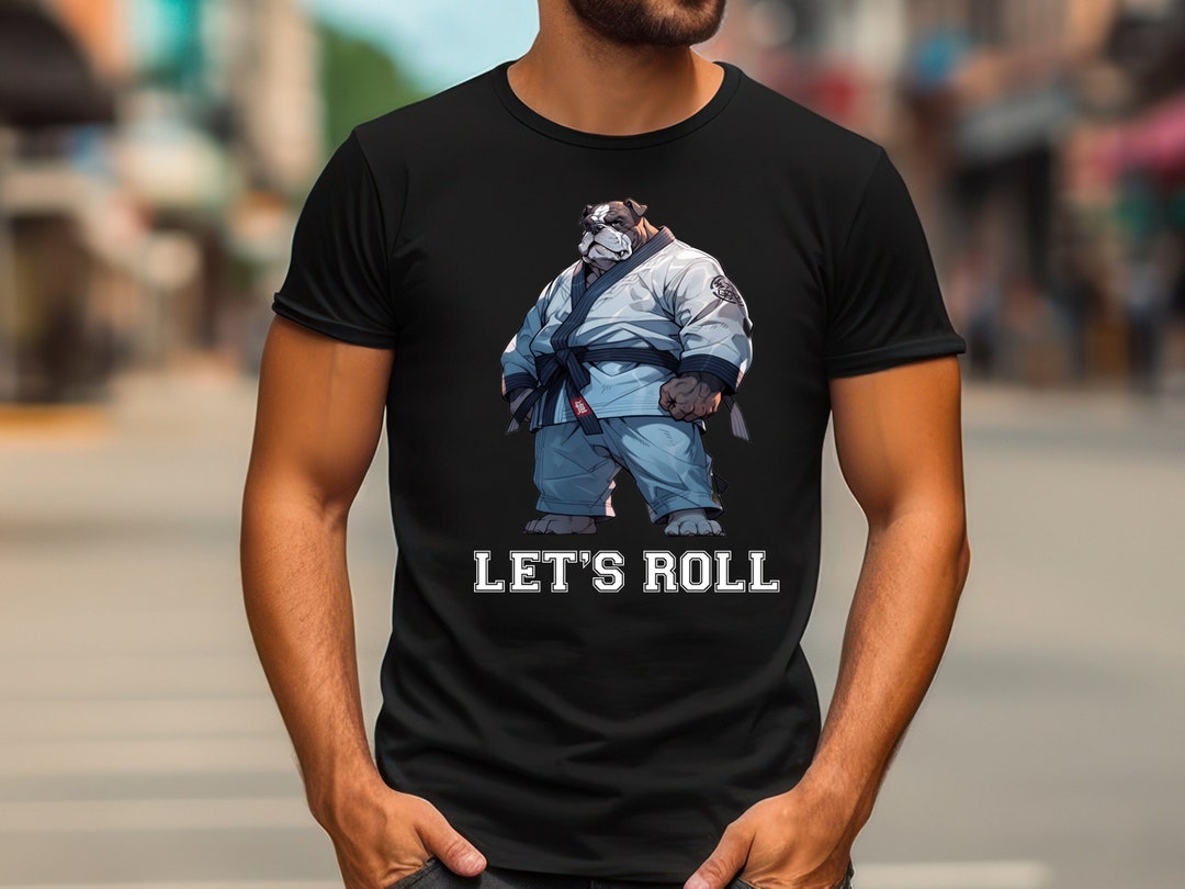 English Bulldog MMA BJJ Brazilian Jiu Jujitsu Let's Roll Gift for Men ...