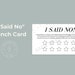 I Said No Punch Card | Digital Print | Counselor & Therapist Resources ...