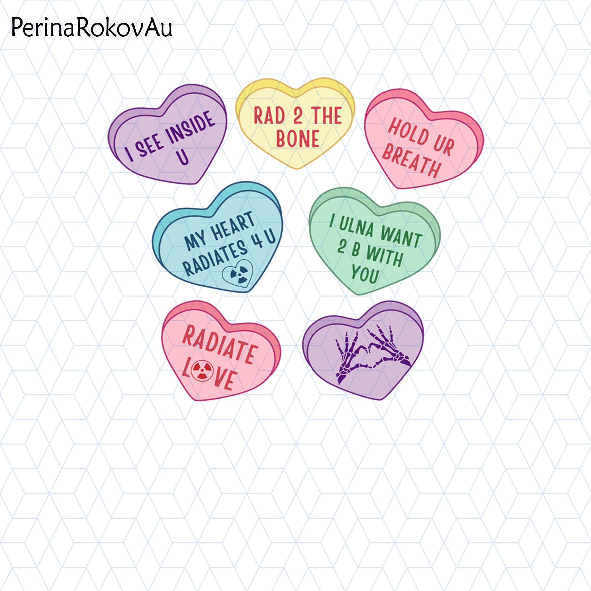 Radiology Valentine Candy Heart Png, Rad Tech Vday Png, X-ray Crew ...