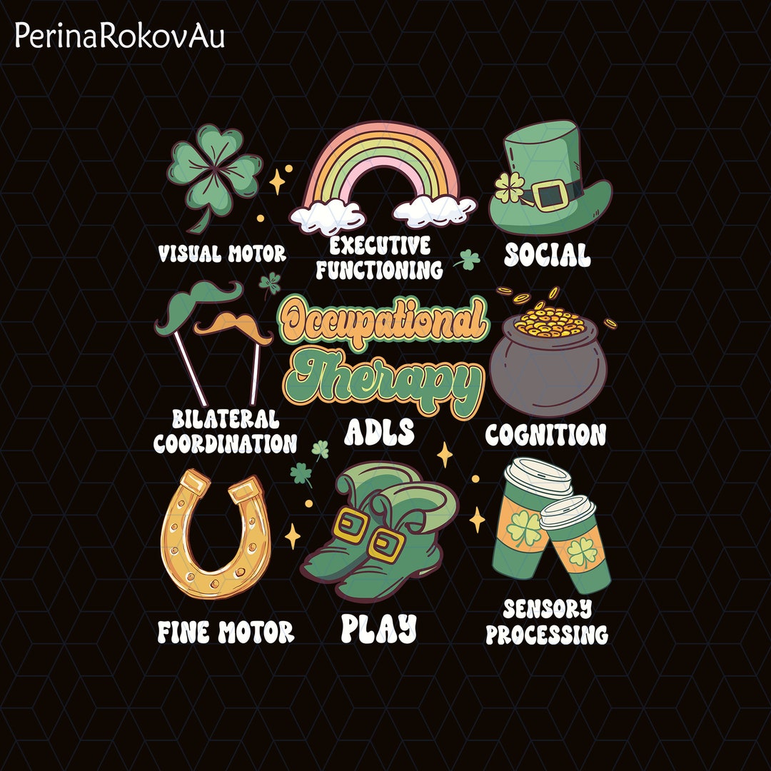 Occupational Therapy St. Patrick's Day Png, Shamrock Occupational ...