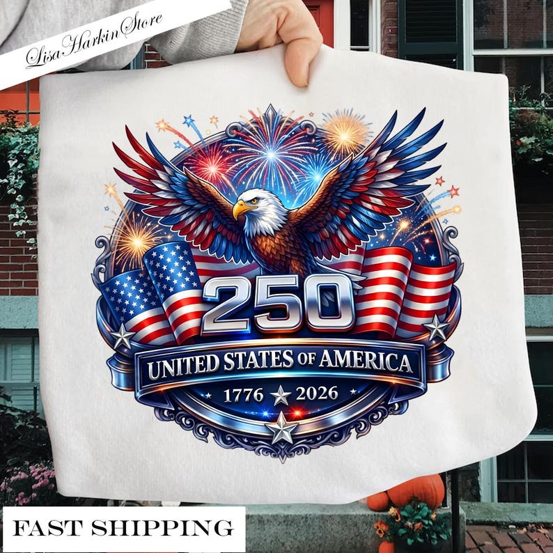 USA 250th Anniversary Shirt, 1776 - 2026 Eagle Patriotic, America 250th ...
