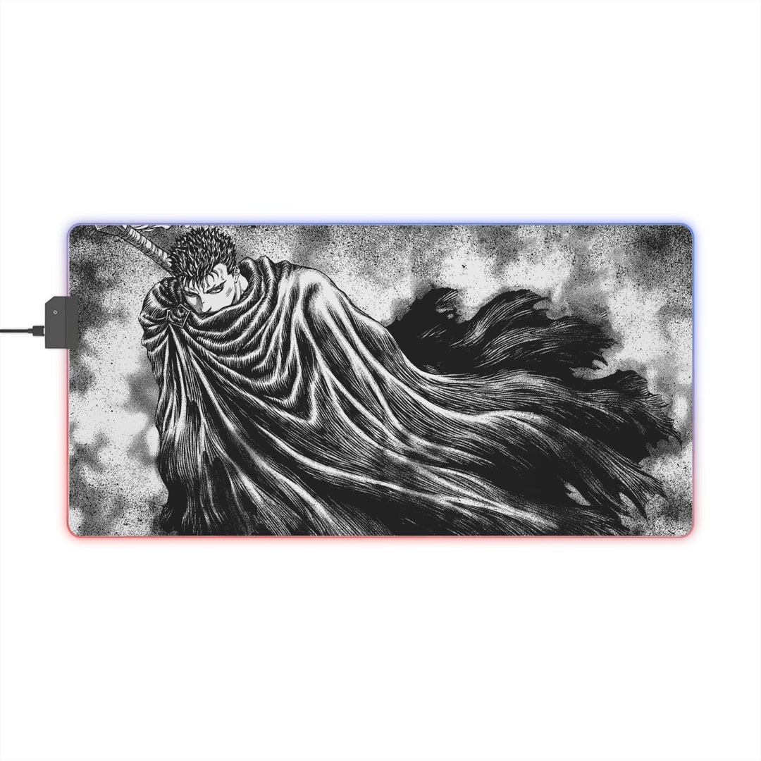 LED Gaming Mouse Pad Desk Mat Mousepad Anime Berserk Manga - Etsy