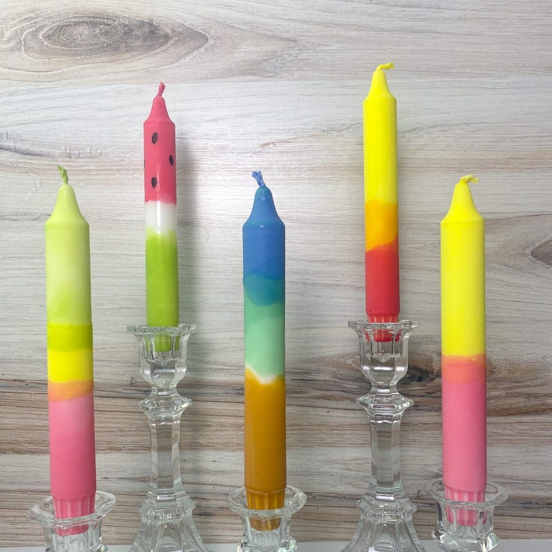 Colorful Candles - Etsy