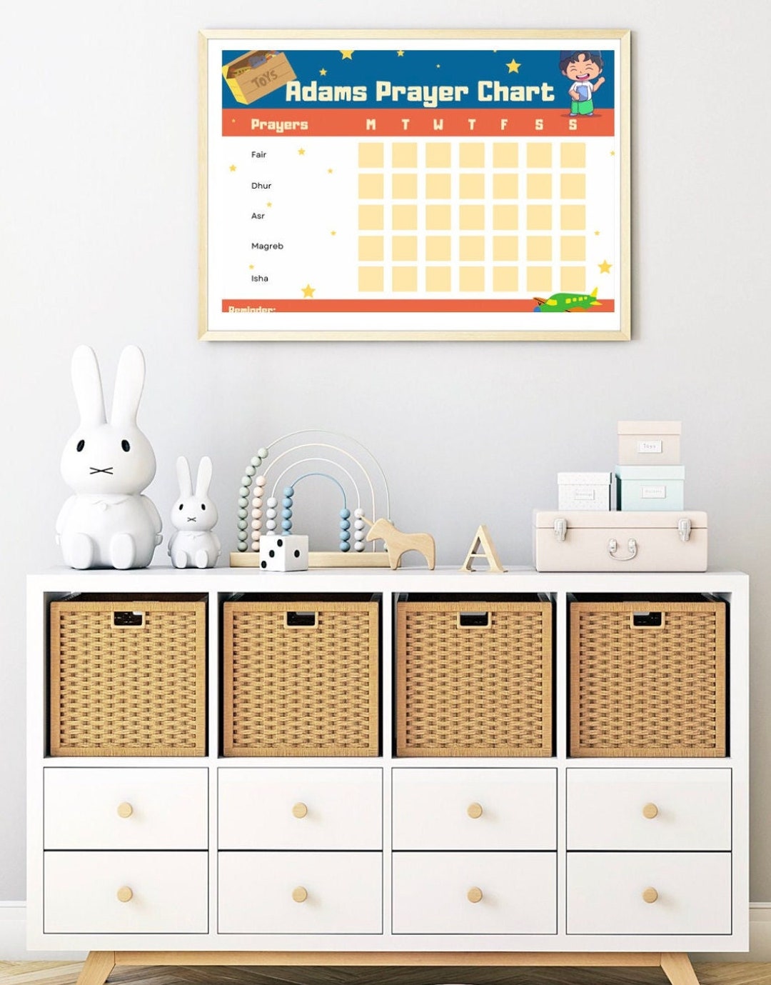 Muslim Boy Prayer Chart. Printable and Customizable to Your - Etsy