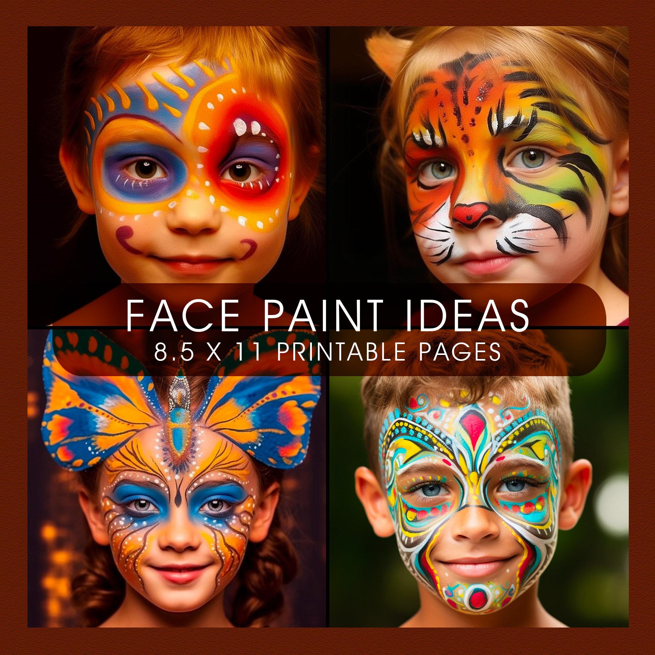 Easy Face Painting Designs For Kids Printable
