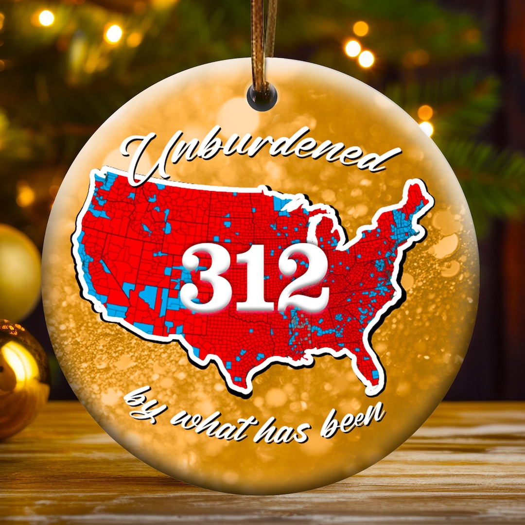 2024 Election Map Christmas Ornament: American Pride Keepsake Gift - Etsy
