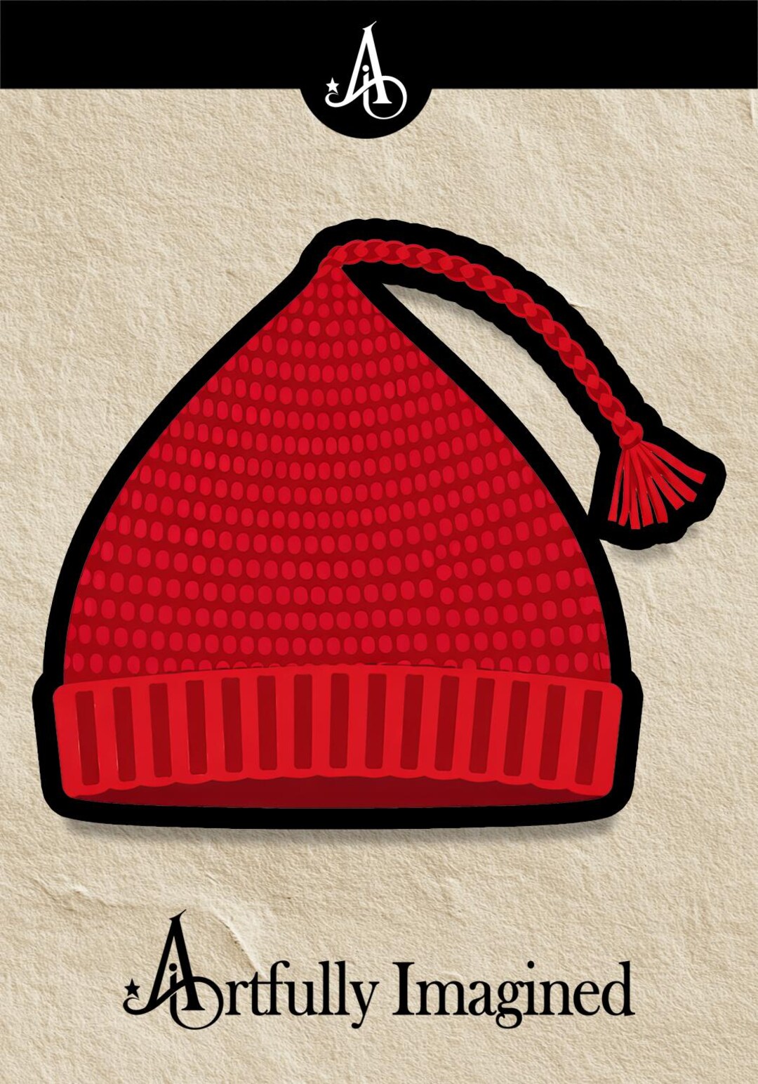 Red Knit Cap Wooden Brooch, Resistance Pin - Etsy