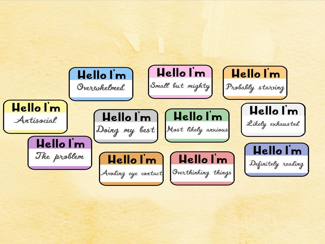 Hello I'm Stickers Customer Hello I'm Stickers - Etsy