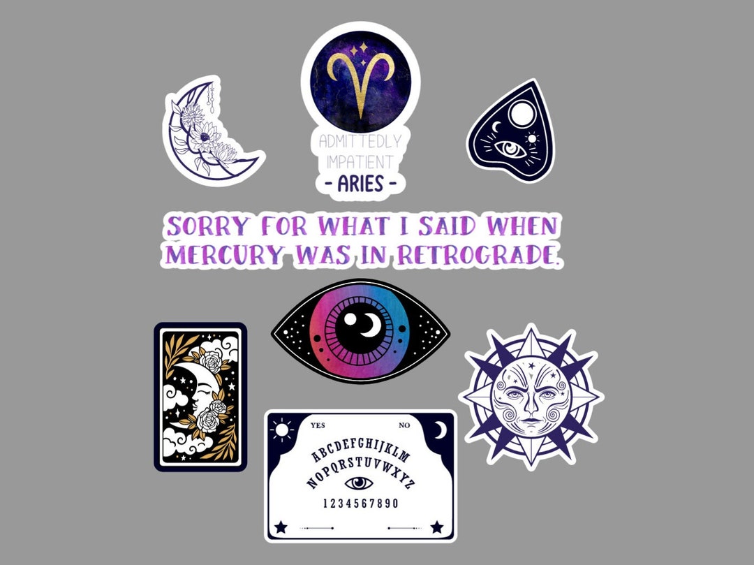 Zodiac Sticker Pack | Astrology Sticker Pack | Water Bottle Sticker ...
