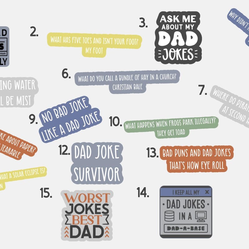 Funny Joke Stickers - Etsy