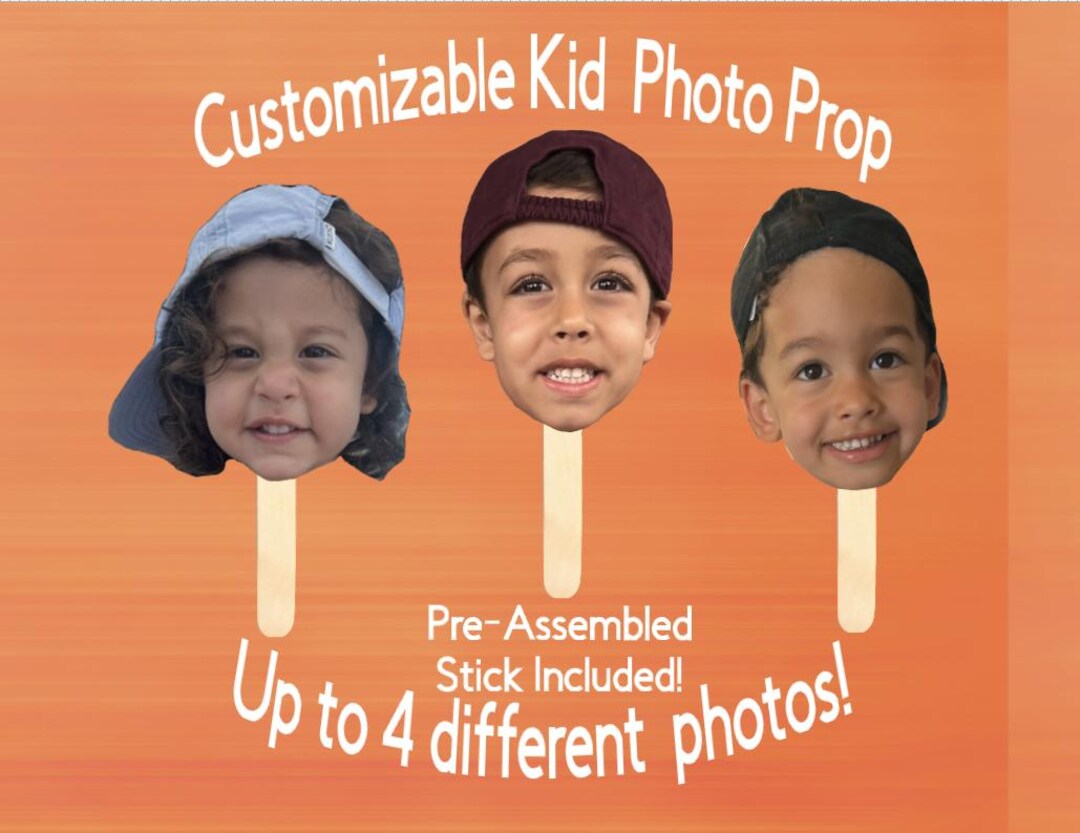 Custom Kid Head Prop | Kid Photo Booth Prop | Custom Kid Photo Prop ...