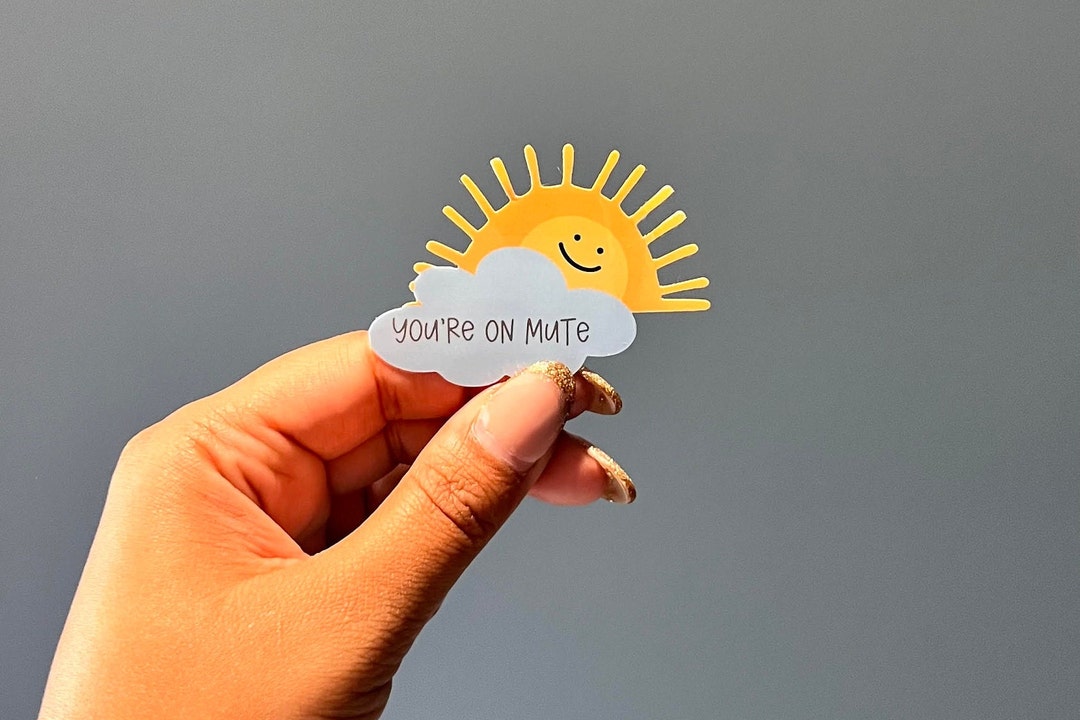 You're on Mute Sticker | Decal Label for Laptop | Office Humor ...
