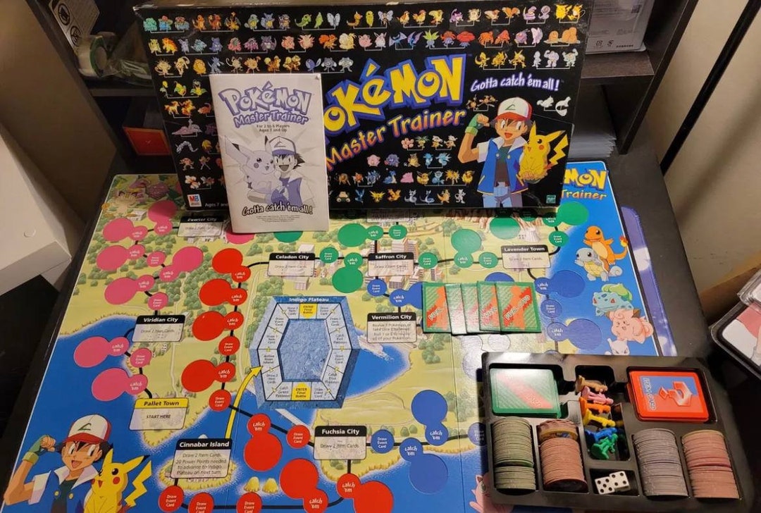 99 Pokemon Master Trainer Board Game - Etsy