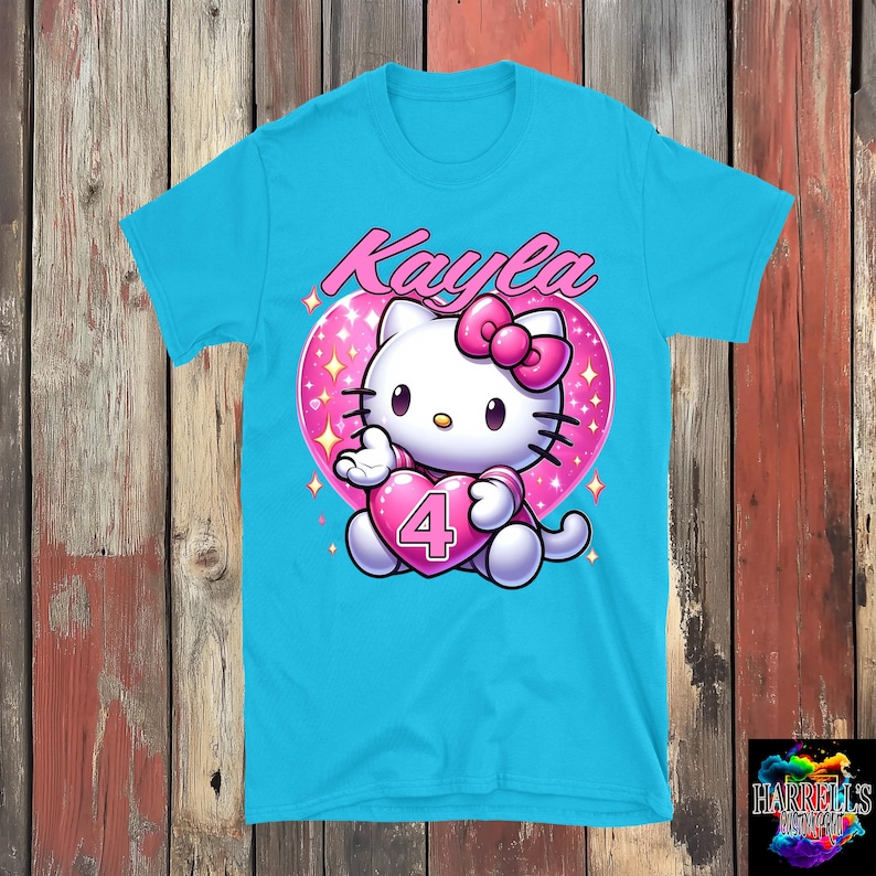 Hello Kitty Birthday Shirt, Family Matching Party Apparel - Etsy