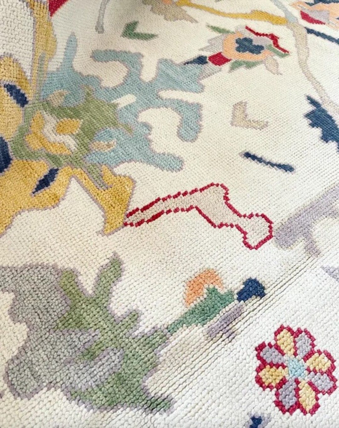 Turkish Oushak Orient Wool Rug Pottery Rug Indian Rug for Indoor ...