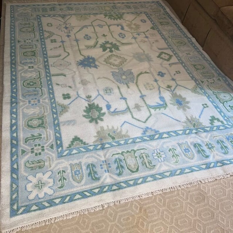 Luxury Area Tile Pattern Rug Floral Kilim Design Turkish Rug Machine ...