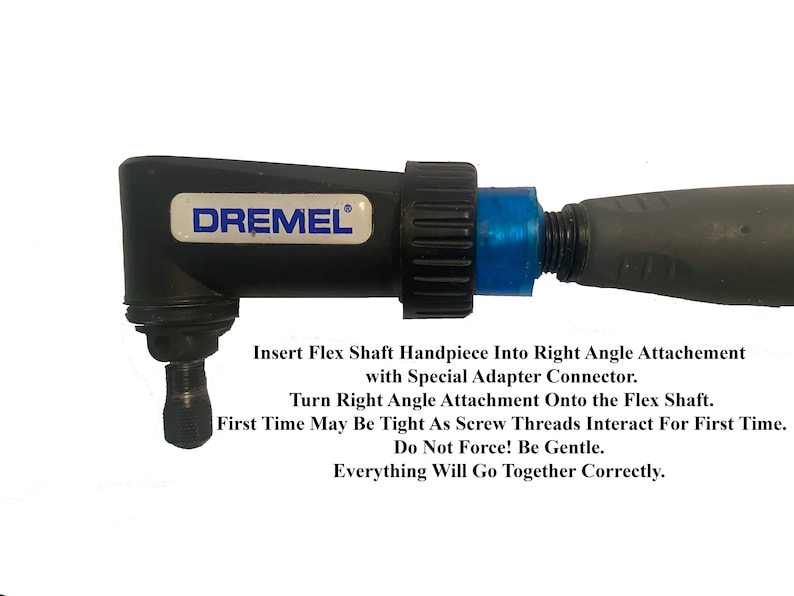Adapter to Use Dremel® Right Angle Attachment on Dremel® Flex Shaft - Etsy