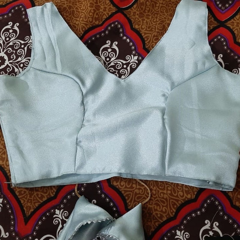 Silver Blouse for Saree - Etsy