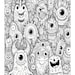 ONLY 1 LEFT in Stock! Cute and Funny Little Monsters Coloring Pages for ...