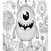 ONLY 1 LEFT in Stock! Cute and Funny Little Monsters Coloring Pages for ...