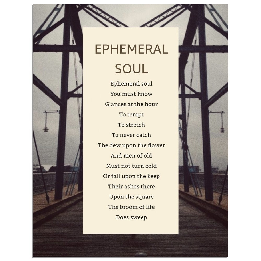 Ephemeral Soul, Premium Semi-glossy Paper Poster - Etsy