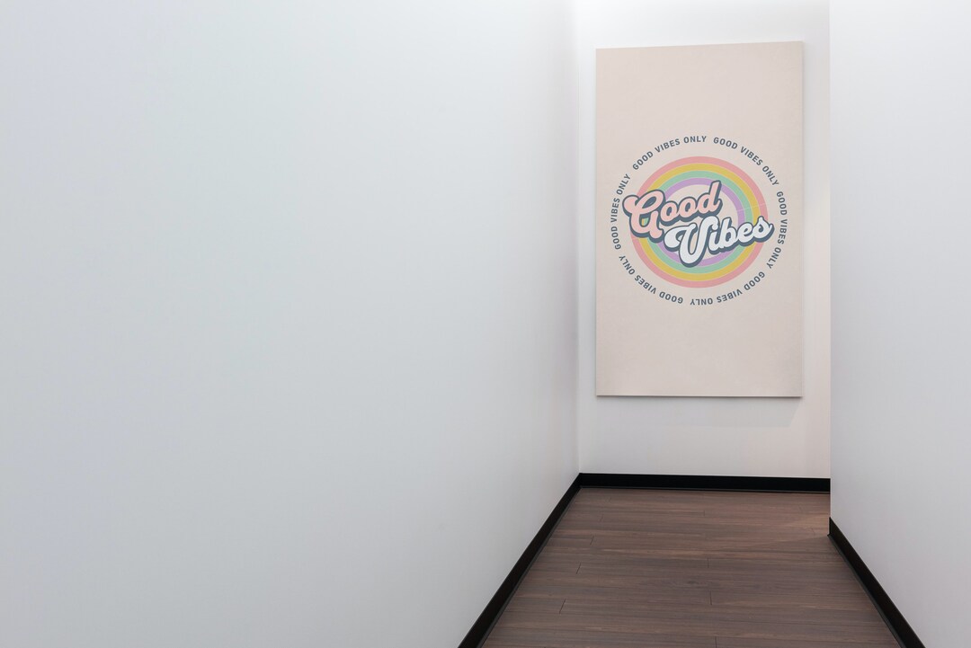 Printable Good Vibes Poster for Wall Art and Frames-pastel - Etsy