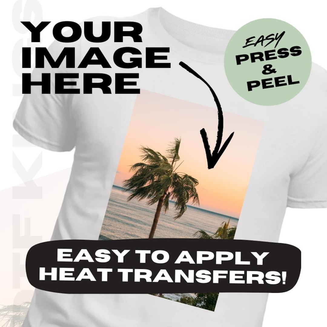 Custom Iron-on T Shirt Heat Transfer | Your Photo / Image / Design ...